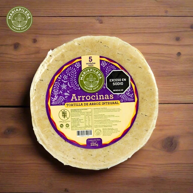 Tortillas Blandas de Arroz Integral Arrocinas x 5 und – Eatsy Market