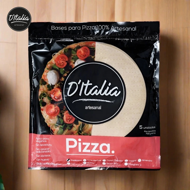 Base de Pizza Integral (26 cm) x 5 und – Eatsy Market