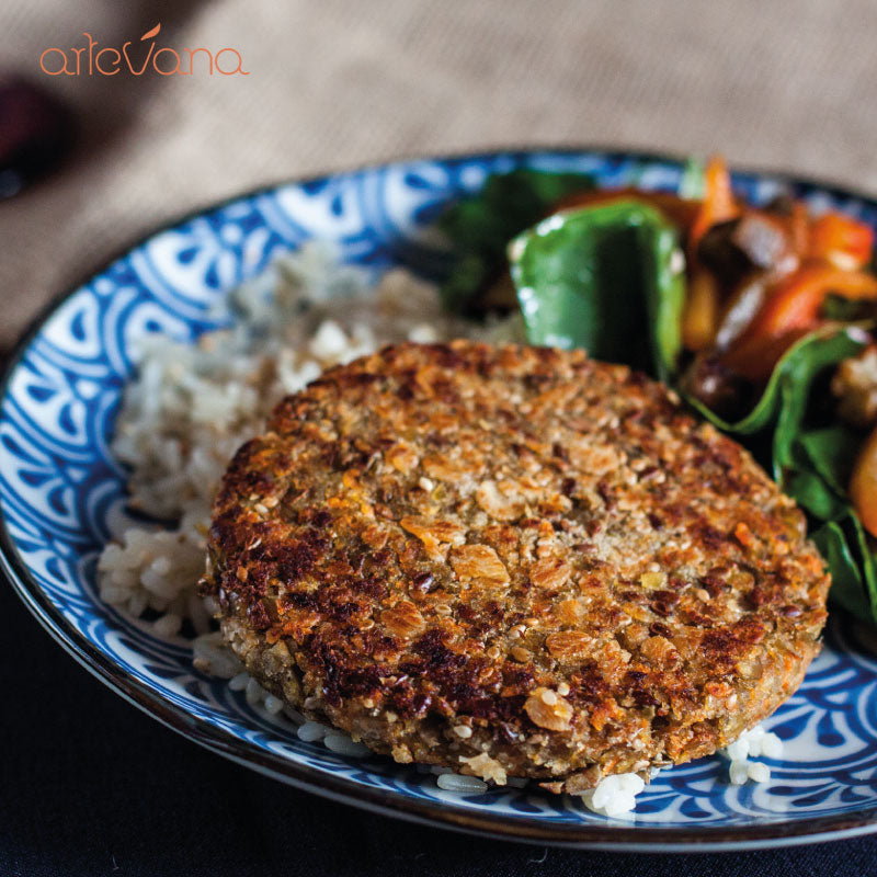 Hamburguesa de Lentejas y Zanahoria x 4 und – Eatsy Market